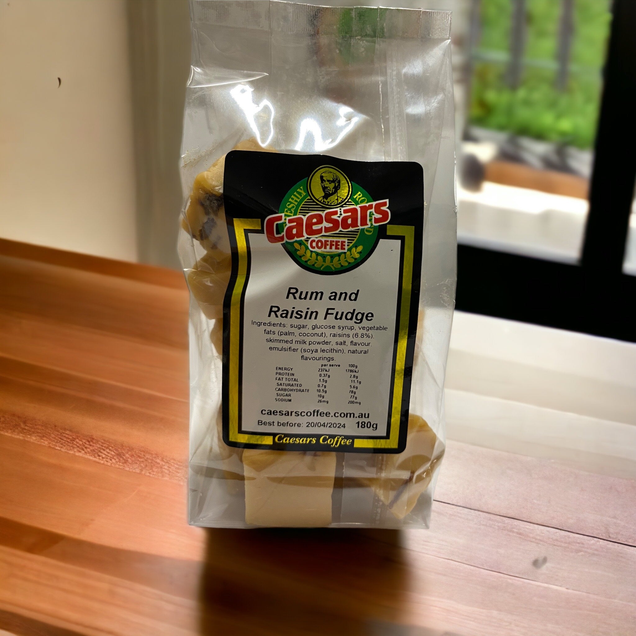 Premium Rum & Raisin Fudge – Caesars Coffee™